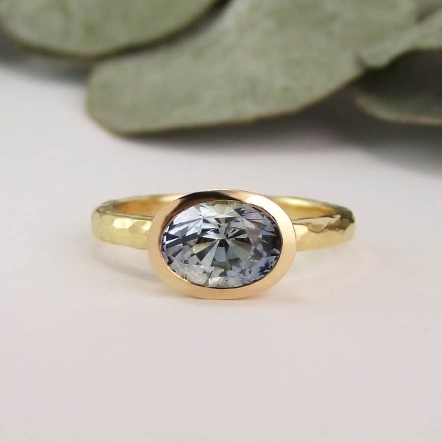 Grey Sapphire Oval Ring - Alexis Dove Jewellery
