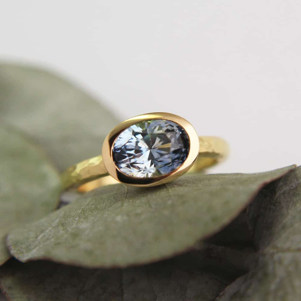 Grey Sapphire Oval Ring - Alexis Dove Jewellery